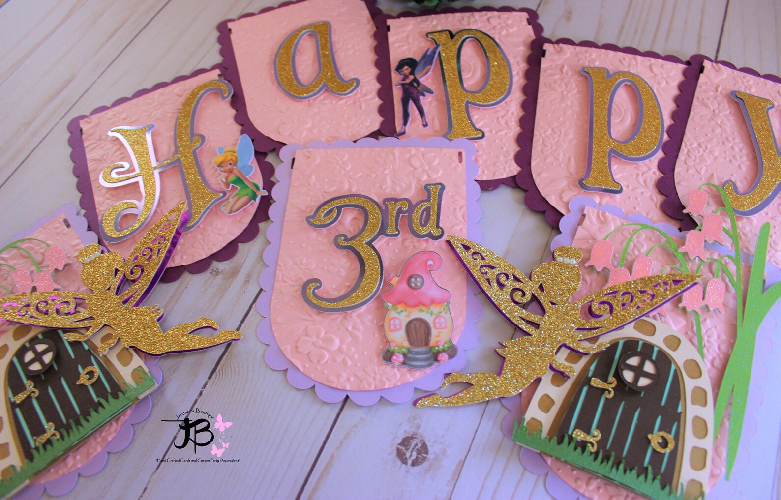 Tinker Bell Birthday Banner Tinker Bell Birthday Decor Fairy | Etsy