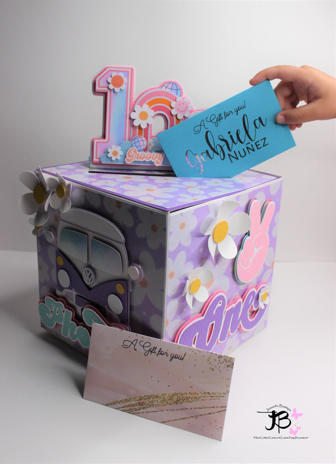 Groovy Gift Box, Custom Gift Box, Retro Gift Box, Groovy Birthday Gift ...