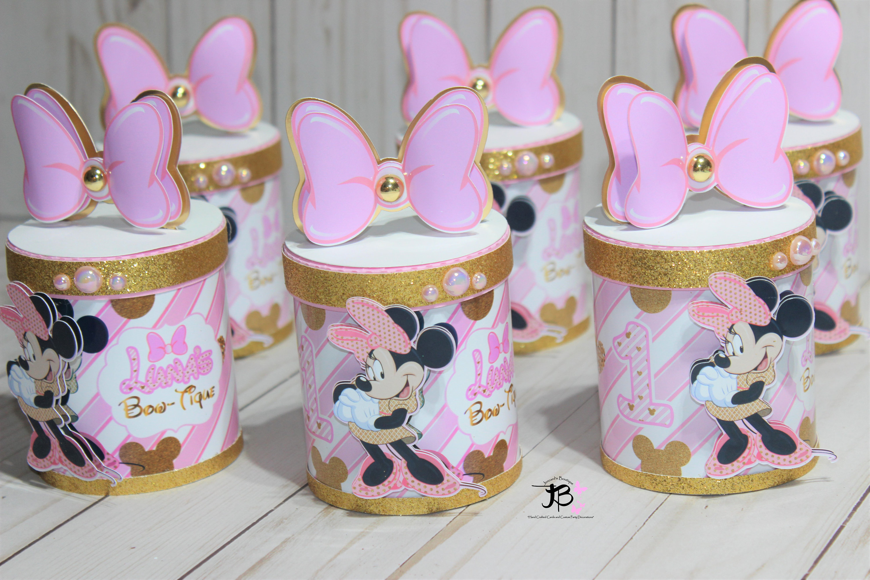 Minnie Mouse Potato Cans, Minnie Favor Box, Minnie Mouse Personalized ...