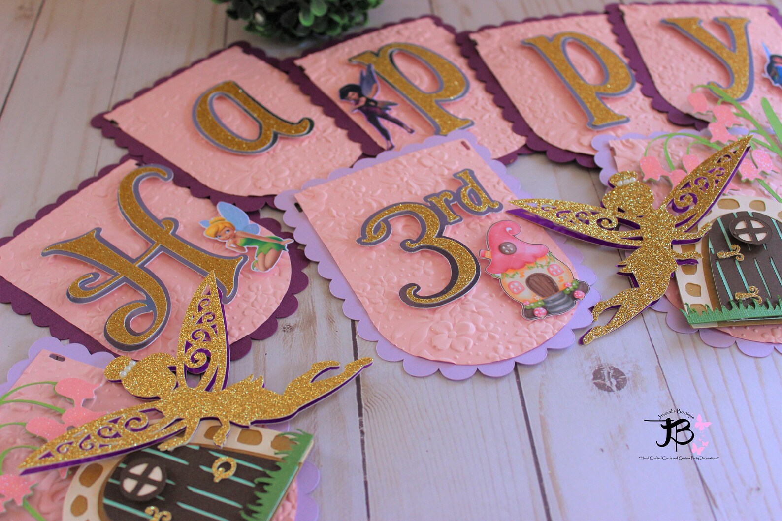 Tinker Bell Birthday Banner Tinker Bell Birthday Decor Fairy | Etsy