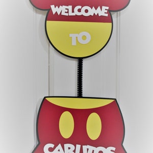 Mickey Mouse Door Sign, Mickey Mouse Birthday Door Sign, Mickey Mouse ...