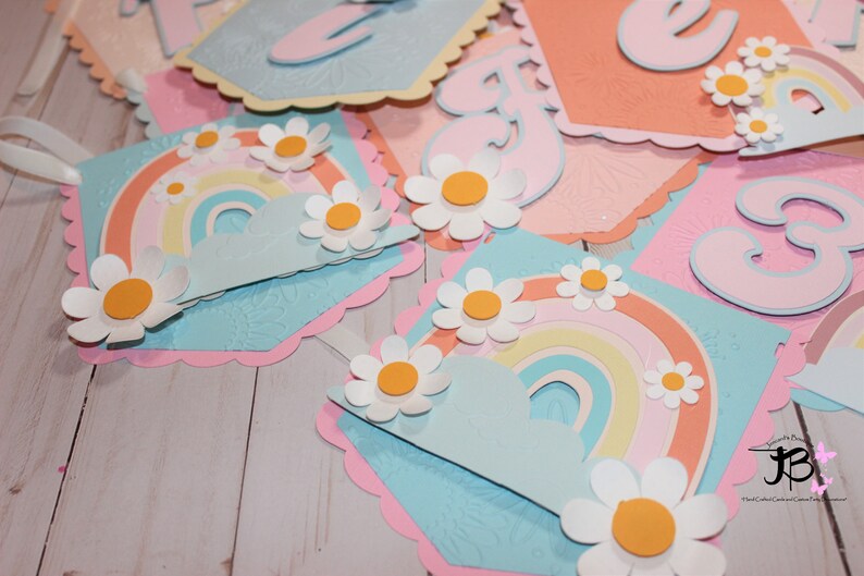 Rainbow Banner Boho Banner Hippie Banner Retro Banner Two - Etsy