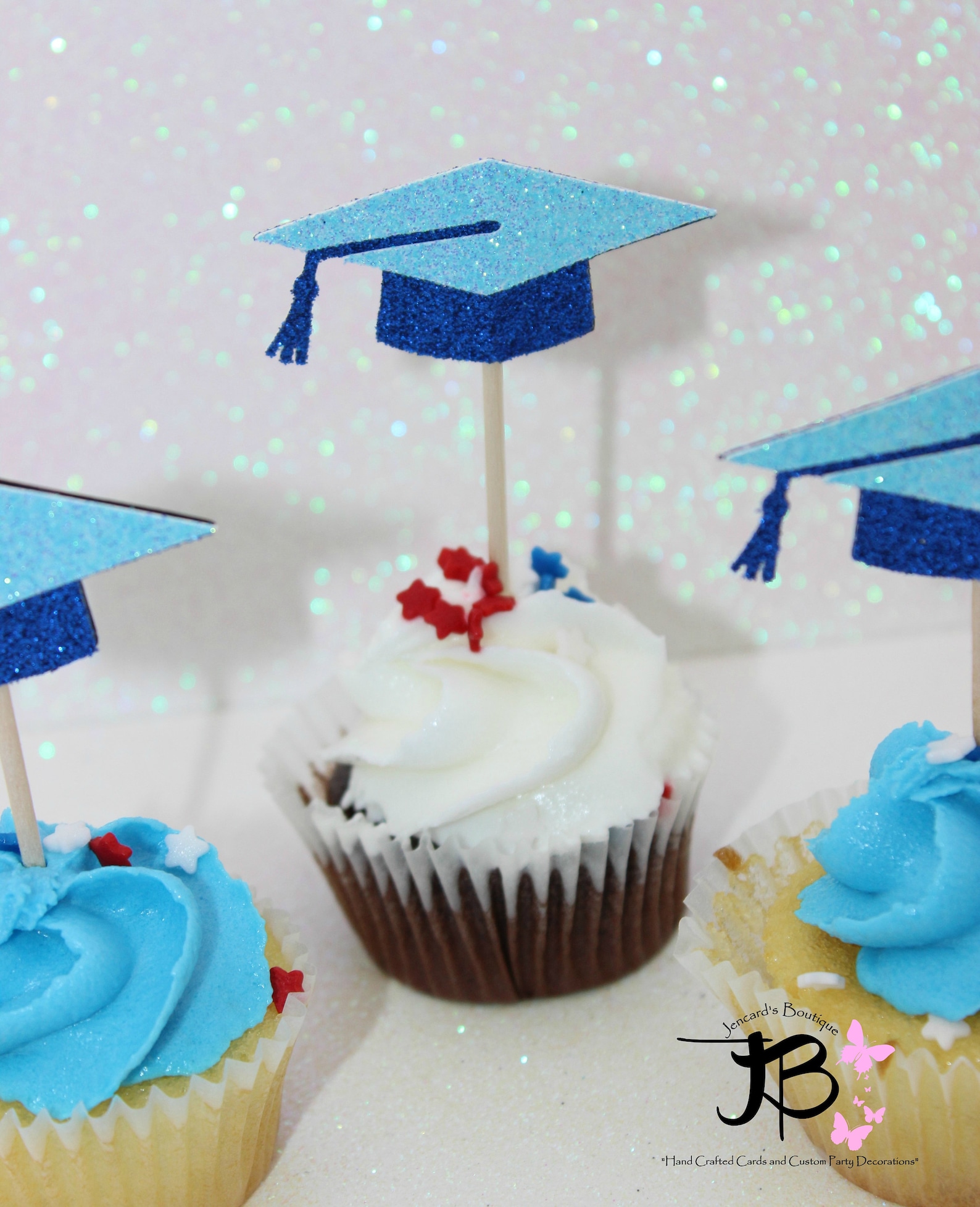 Graduation Cupcake Toppers College High School Grad | Etsy