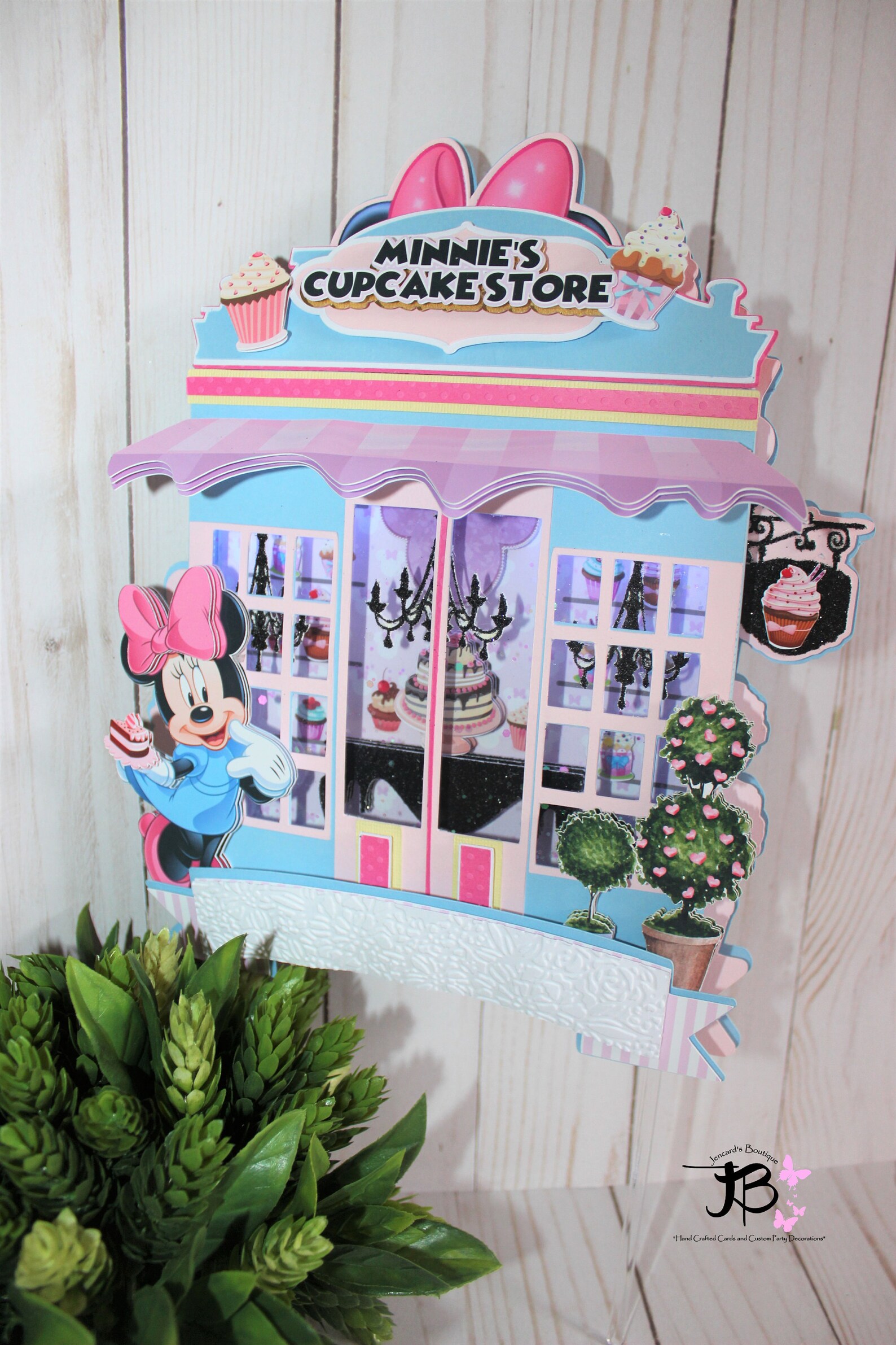 Minnie Mouse Shaker Cake Topper Minnie Cupcake Store Cake - Etsy