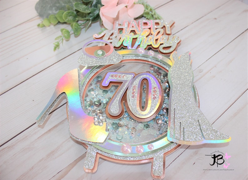 70th Birthday Cake Topper Custom Birthday Cake Topper - Etsy