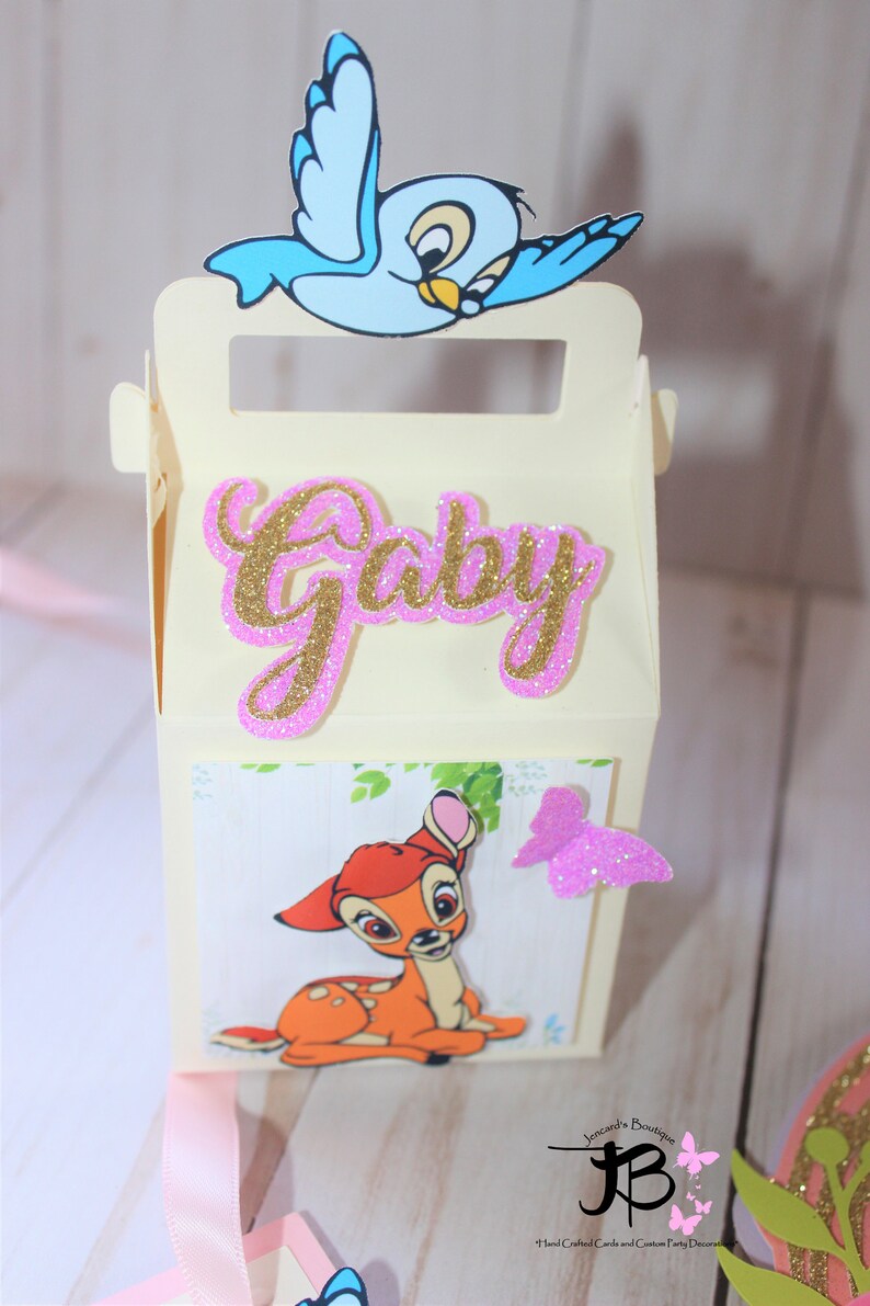 Bambi Favor Box, Bambi Custom Favor Boxes, Woodland Favor Box, Bambi ...