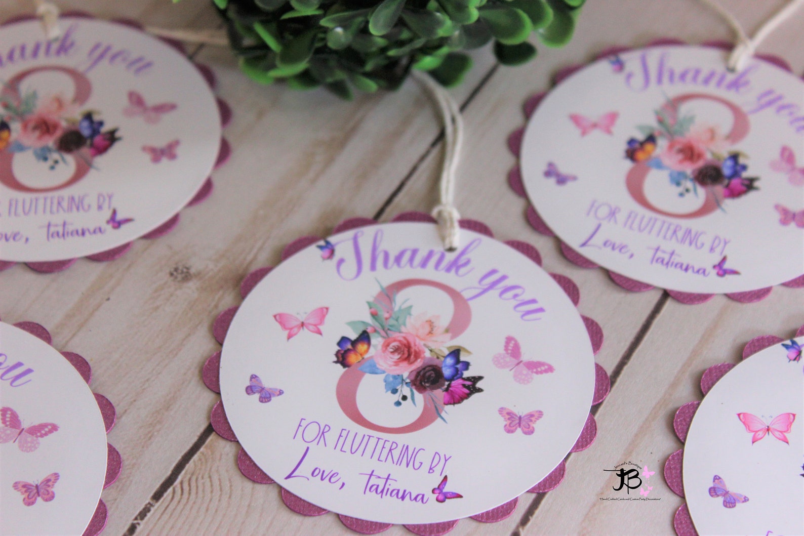 Butterfly Favor Labels Butterfly Party Favors Tags Butterfly - Etsy