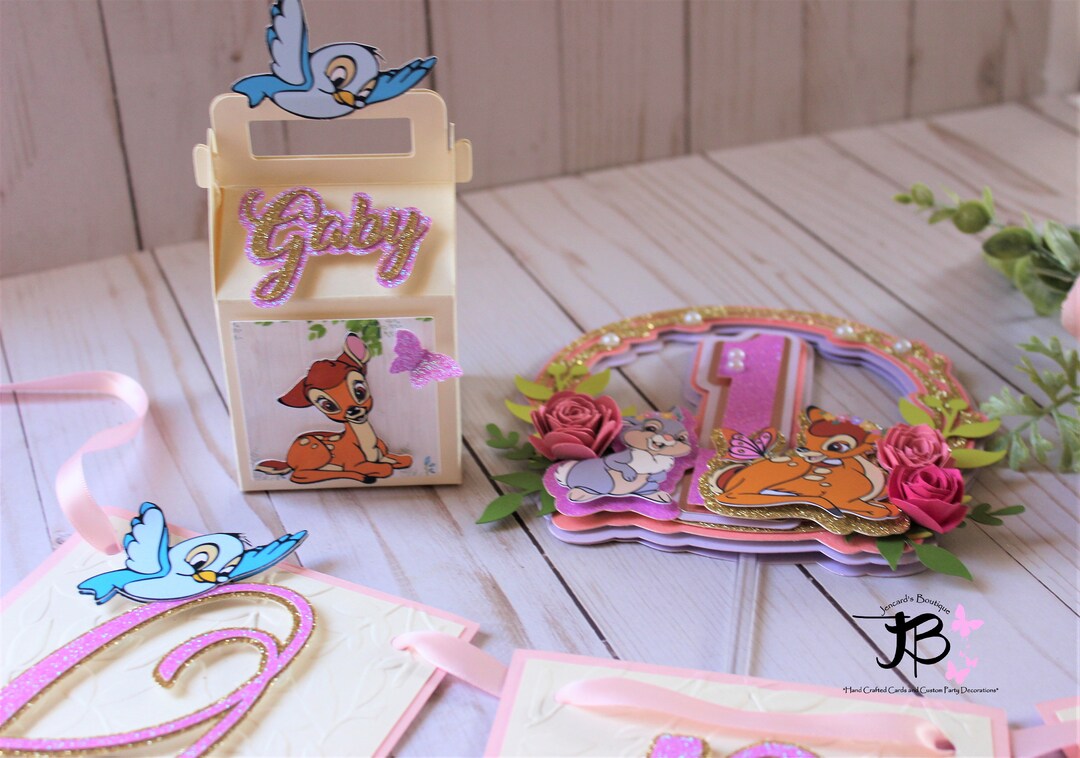 Bambi Favor Box, Bambi Custom Favor Boxes, Woodland Favor Box, Bambi ...