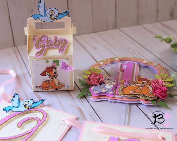 Bambi Favor Box, Bambi Custom Favor Boxes, Woodland Favor Box, Bambi ...