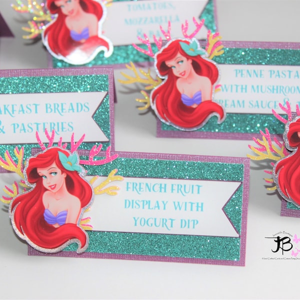 Mermaid Food Tags - Etsy