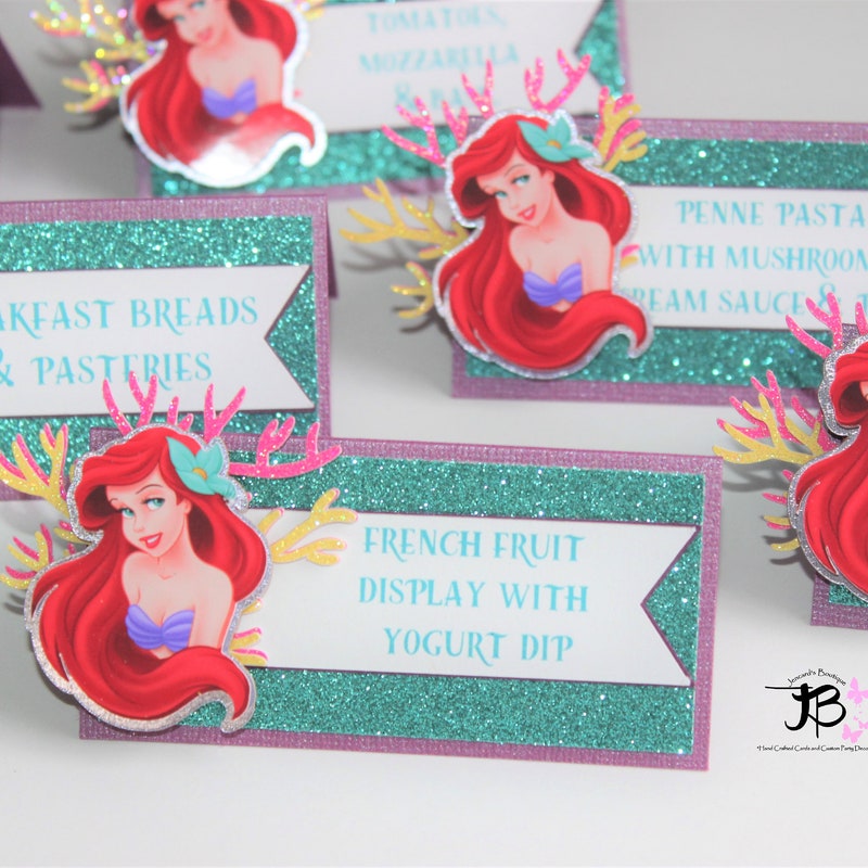 Mermaid Food Tags - Etsy