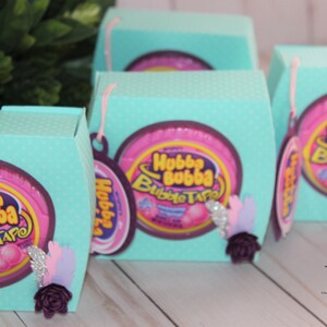 Custom Hubba Bubba Treats, Personalized Favor Boxes, Hubba Bubba Favor ...