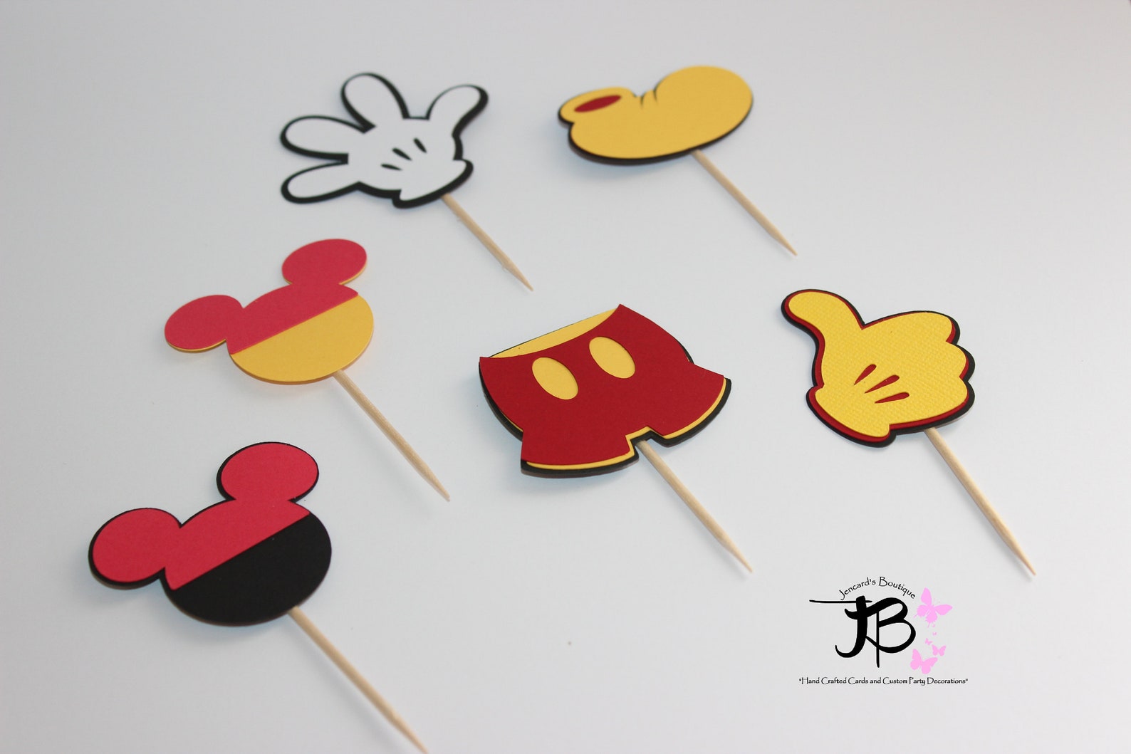 Mickey Mouse Cupcake Toppers Mickey Mouse Club House Cupcake - Etsy