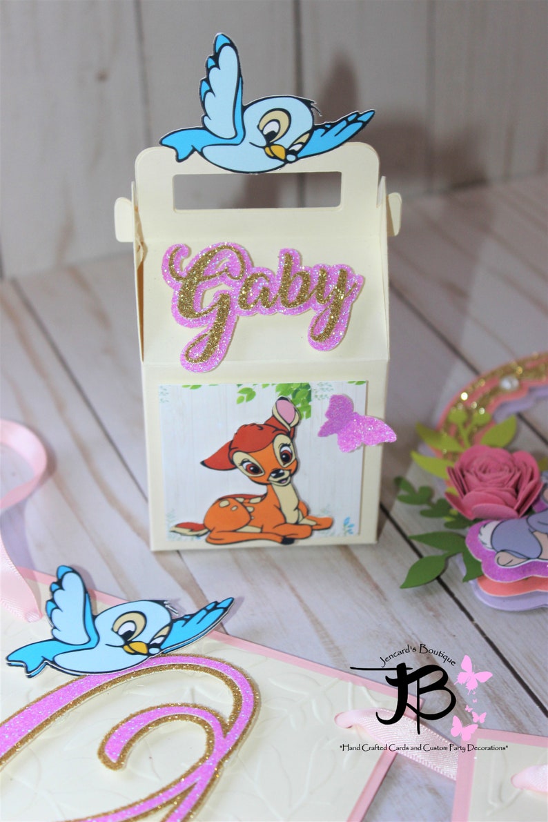 Bambi Favor Box, Bambi Custom Favor Boxes, Woodland Favor Box, Bambi ...