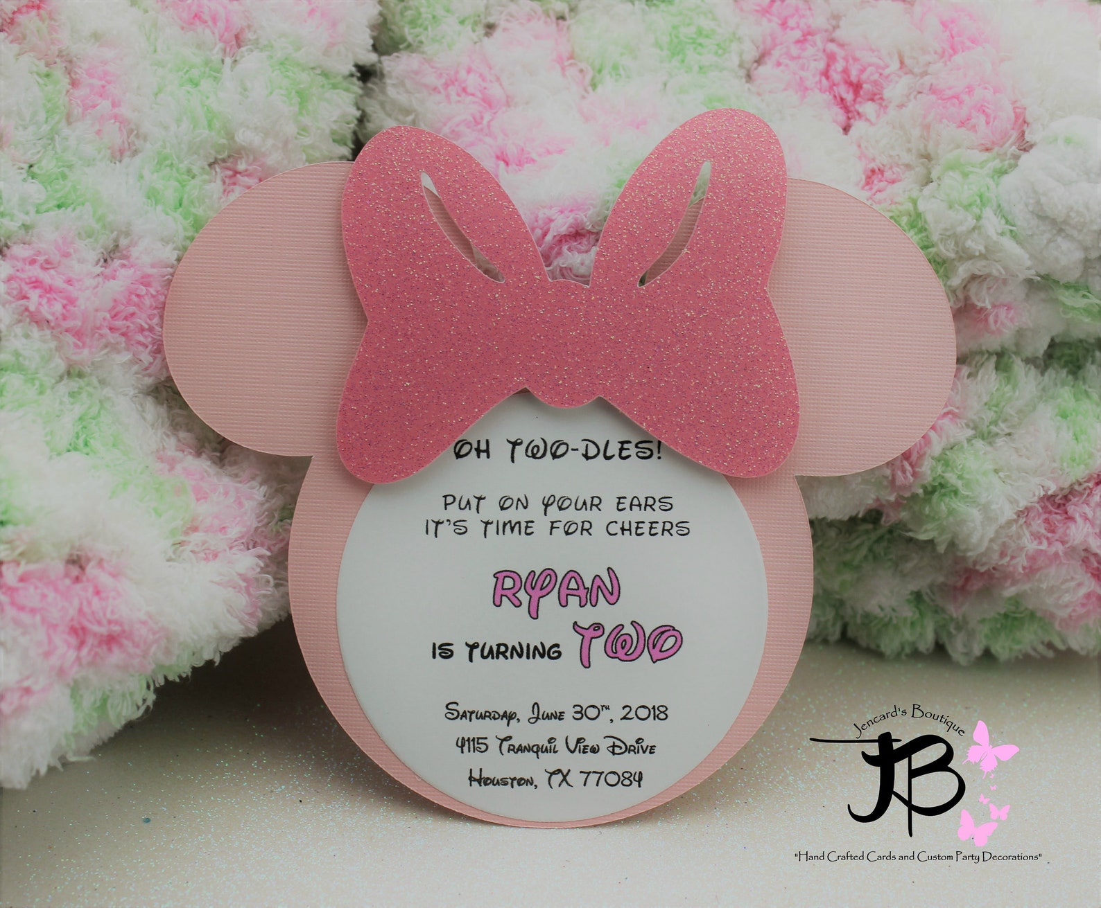 Minnie Mouse Invitations Handmade Minnie Mouse Invitations - Etsy