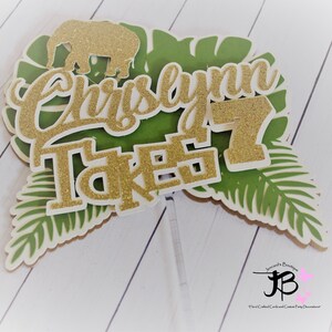 Safari Cake Topper, Jungle Safari Cake Topper, Welcome Baby Topper, Two ...