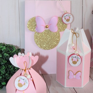Minnie Favor Boxes, Minnie Gable Boxes, Minnie Treat Bags, Minnie Bow ...