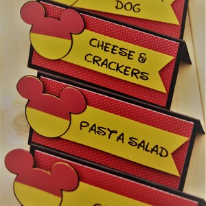 12 Mickey Mouse Food Labels, Mickey Mouse Birthday, Mickey Mouse Place ...