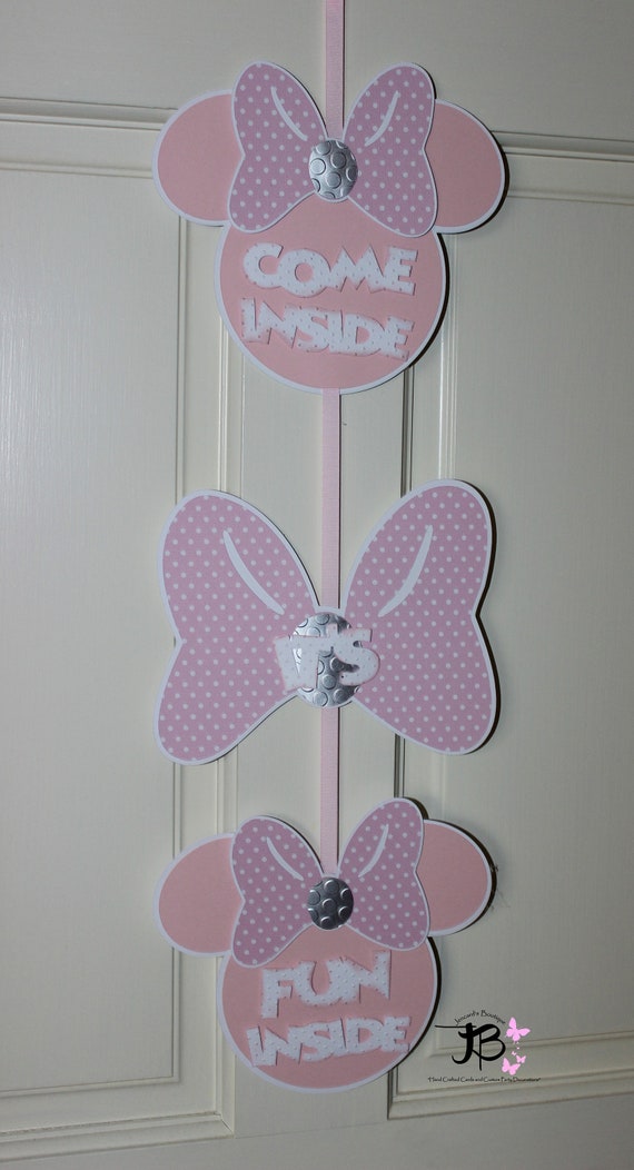 Minnie Mouse Door Sign Minnie Mouse Birthday Door Sign | Etsy