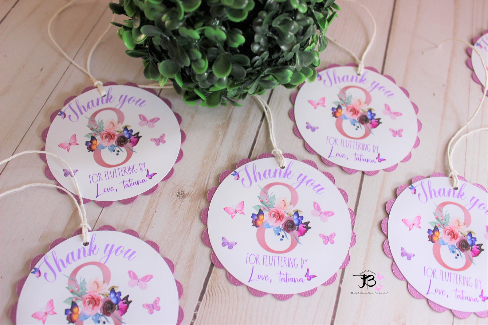 Butterfly Favor Labels Butterfly Party Favors Tags Butterfly - Etsy