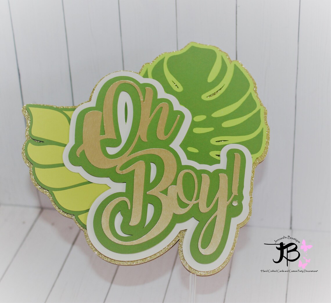 Oh Boy Cake Topper, Oh Boy Baby Shower Cake Topper, Baby Shower Cake ...