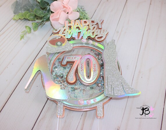 70th Birthday Cake Topper Custom Birthday Cake Topper - Etsy