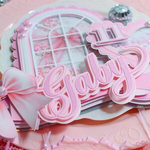 Coquette Cake Topper, Coquette Bow Cake Topper, Pink Coquette Cake ...