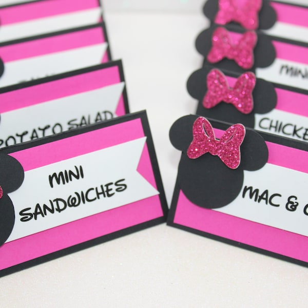 Minnie Food Labels - Etsy
