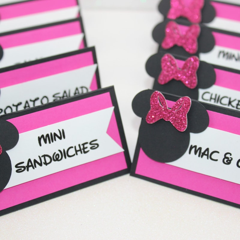 Minnie Food Labels - Etsy