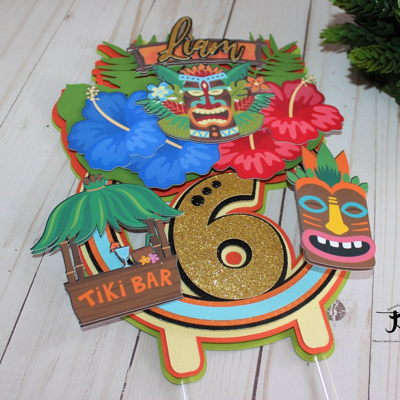 Tiki Cake Topper - Etsy