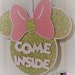 Minnie Mouse Door Sign Minnie Mouse Birthday Door Sign - Etsy