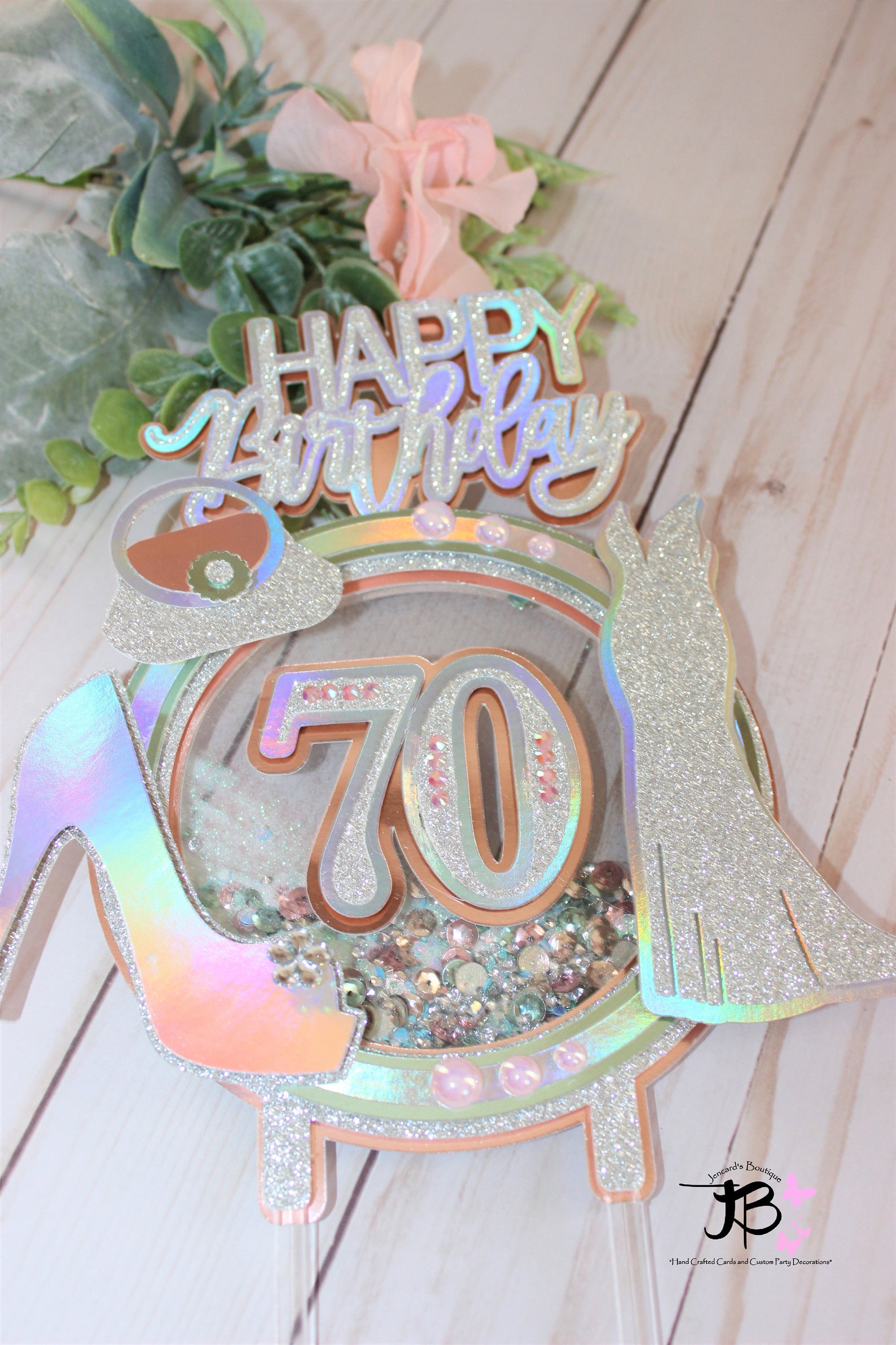 70th Birthday Cake Topper Custom Birthday Cake Topper | Etsy