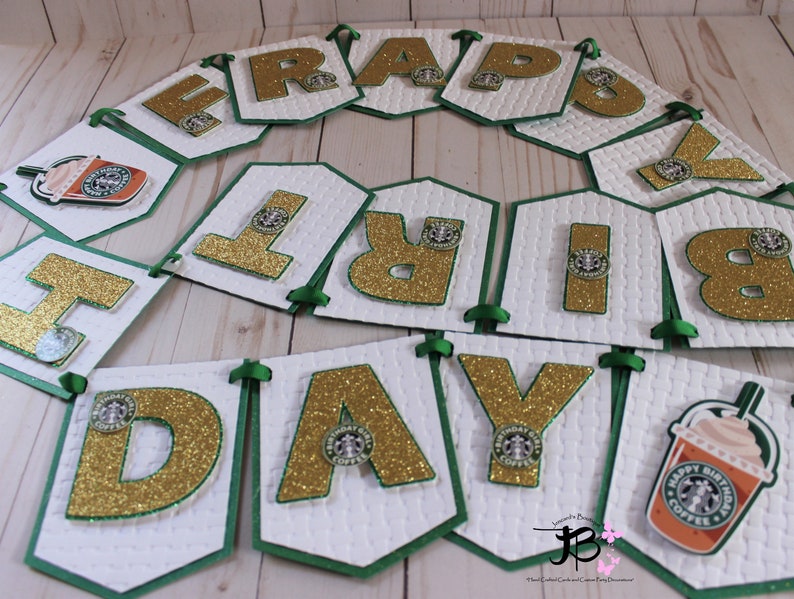 Starbucks Banner Starbucks Birthday Banner Starbucks | Etsy