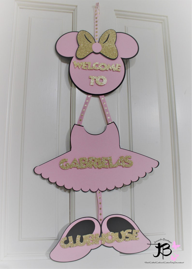 Minnie Mouse Door Sign Minnie Mouse Birthday Door Sign | Etsy