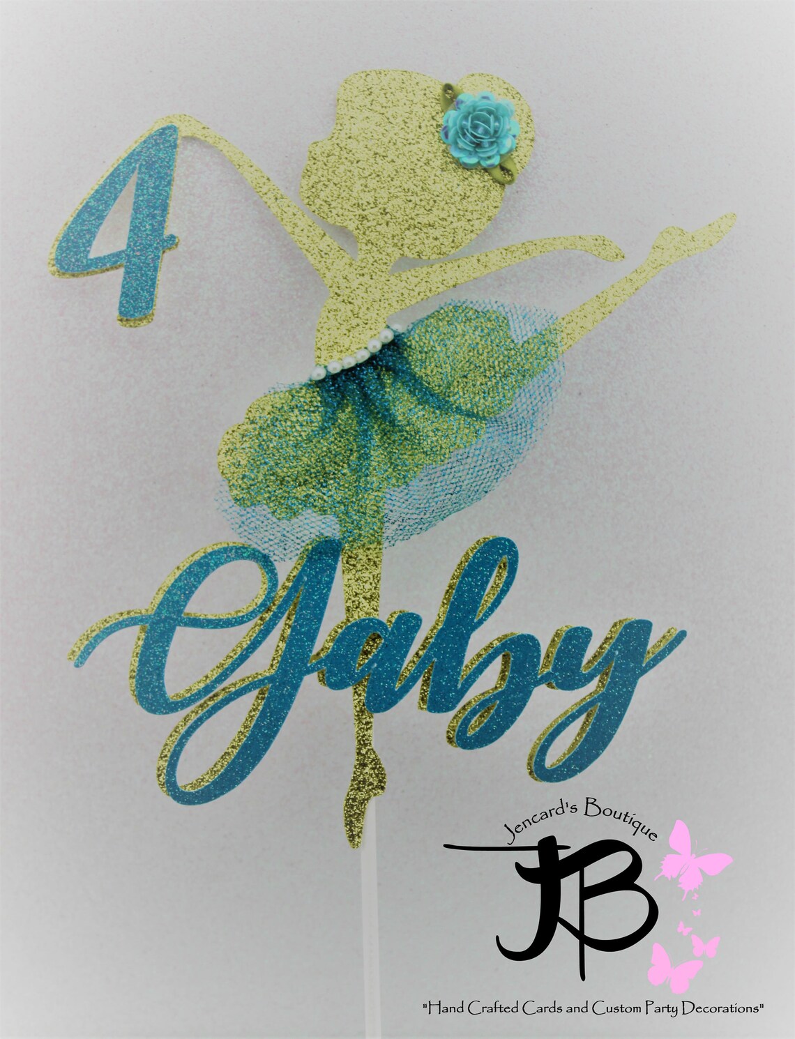 Ballerina Cake Topper, Custom Cake Topper, Ballerina Party Decoration ...