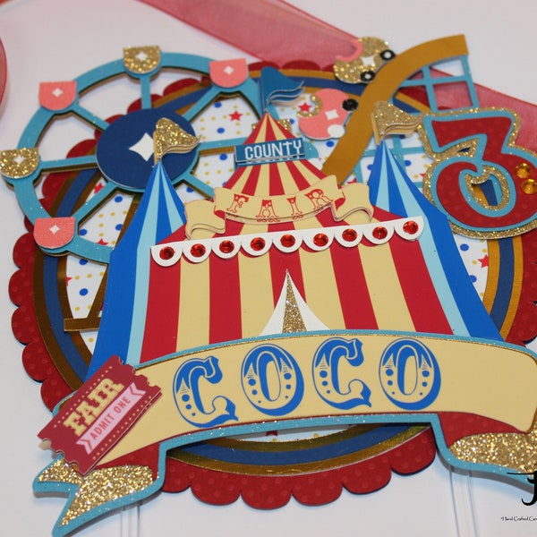 Circus Cake Topper - Etsy