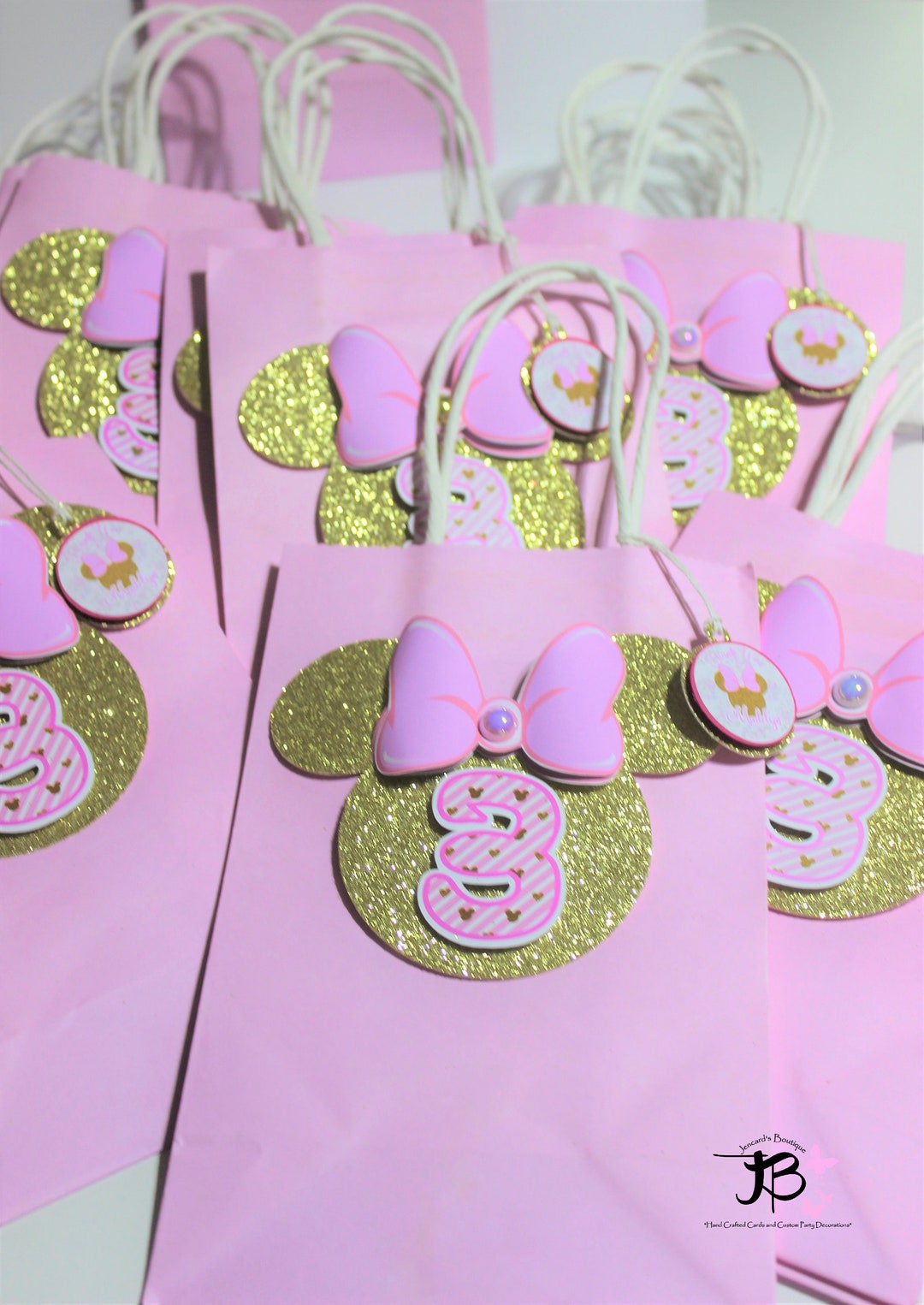 Minnie Favor Bags, Minnie Mouse Party Bags, Minnie Treat Bags, Minnie ...