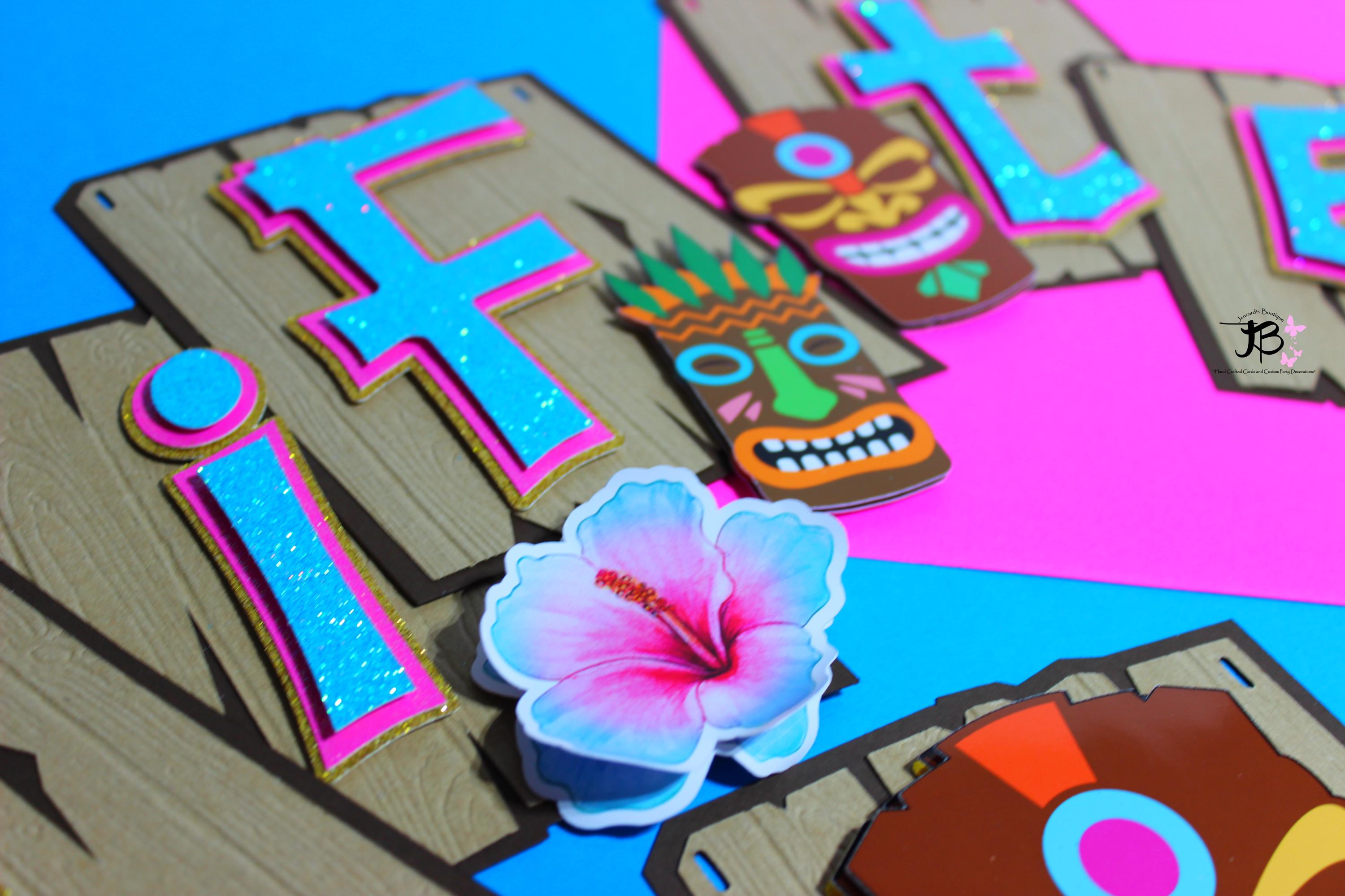 Luau Banner, Tropical Banner, Hawaiian Banner, Island Party Banner ...