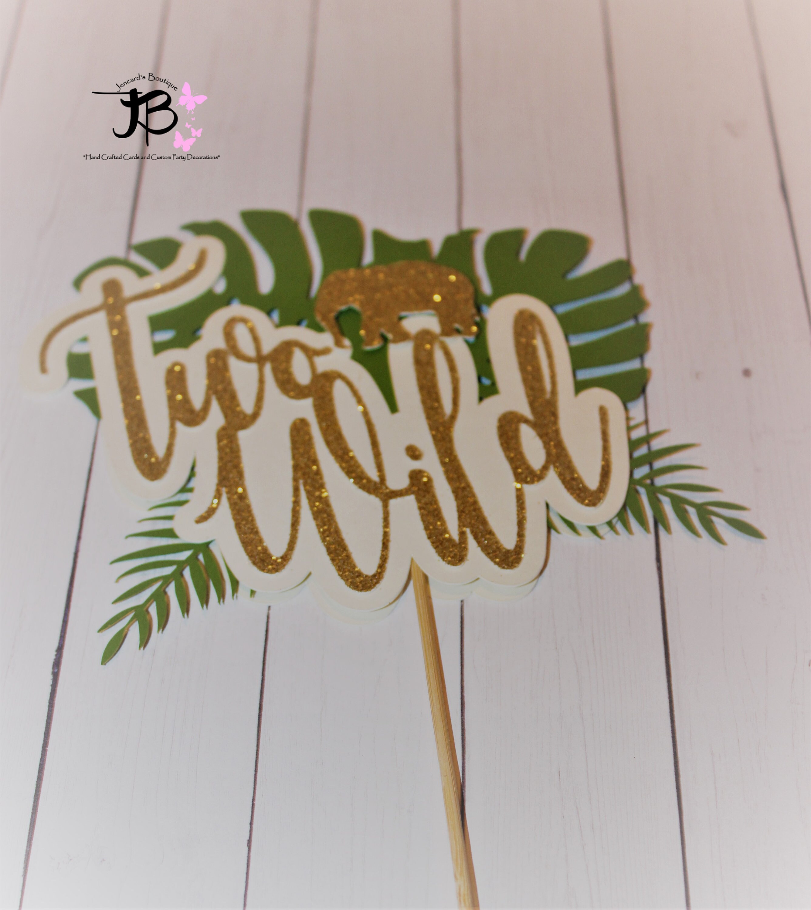 Two Wild Cake Topper, Safari Cake Topper, Jungle Safari Cake Toppers ...