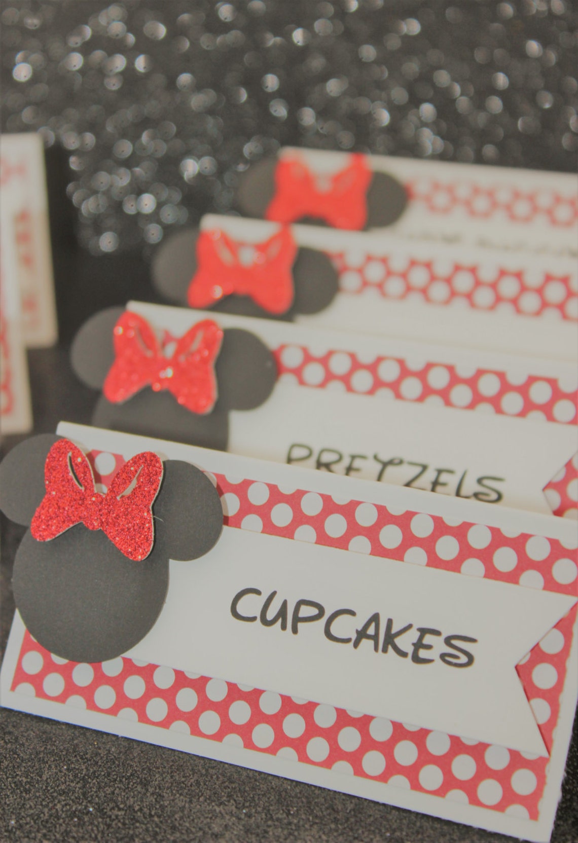 12 Minnie Mouse Food Labels Minnie Mouse Birthday Minnie | Etsy