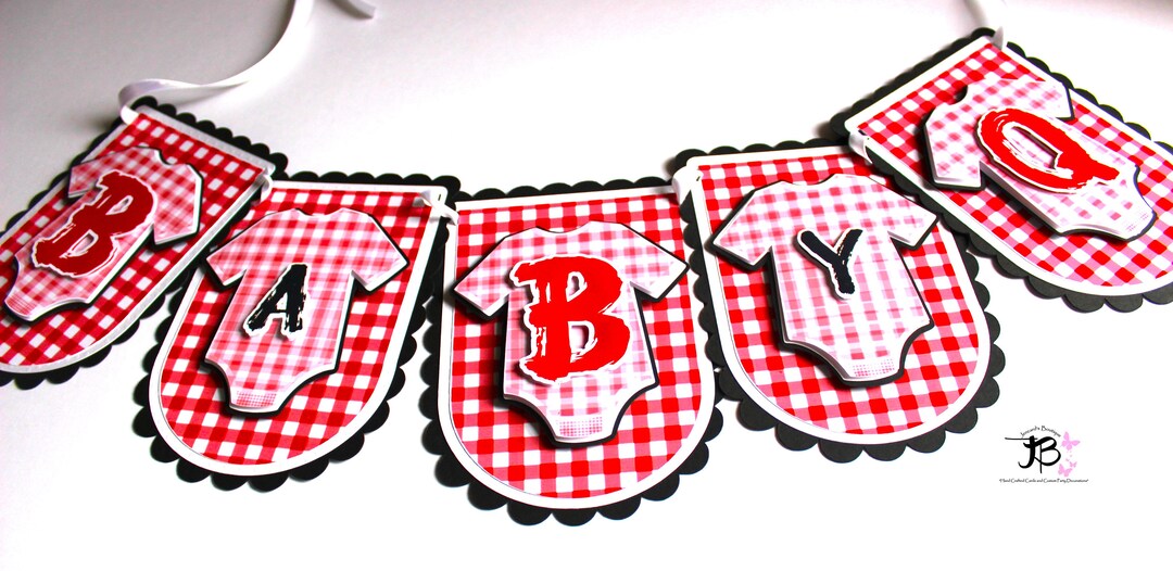 Baby Q Banner: Picnic Baby Shower Decoration - Etsy