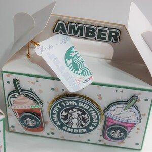Coffee Theme Party Gable Box, Starbucks Gable Box, Starbucks Party ...