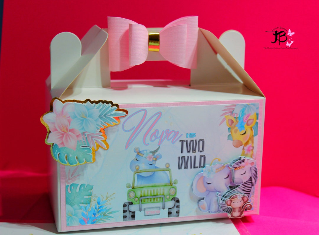 Safari Theme Gable Box, Safari Gable Box, Safari Party Treats ...