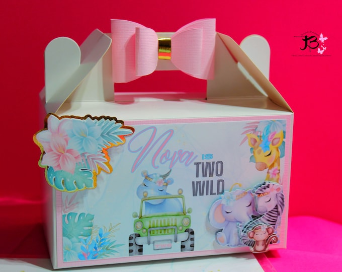 Safari Theme Gable Box, Safari Gable Box, Safari Party Treats ...