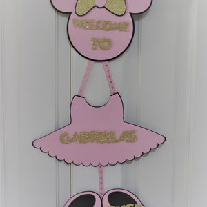Minnie Mouse Door Sign, Minnie Mouse Birthday Door Sign, Minnie Mouse ...