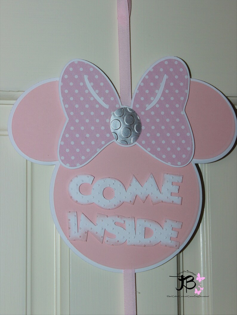 Minnie Mouse Door Sign Minnie Mouse Birthday Door Sign - Etsy