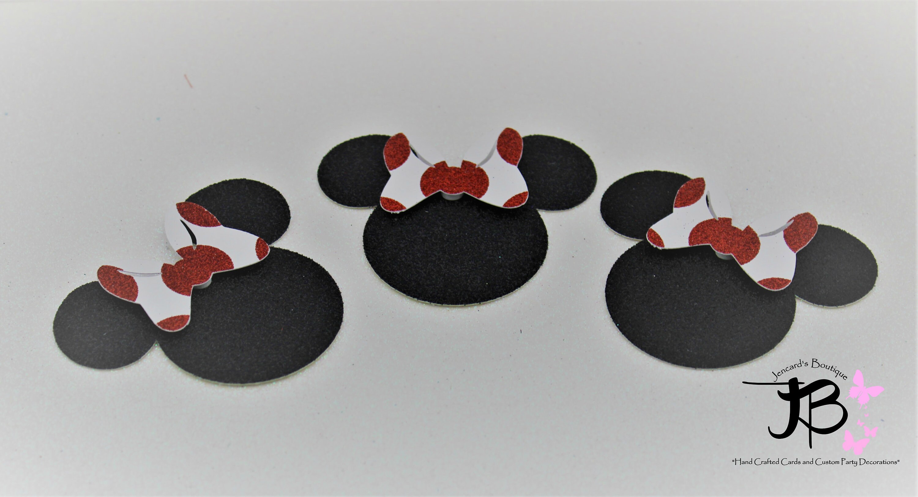 Minnie Mouse Paper Cutouts, Minnie Scrapbook, Minnie Party Decorations ...