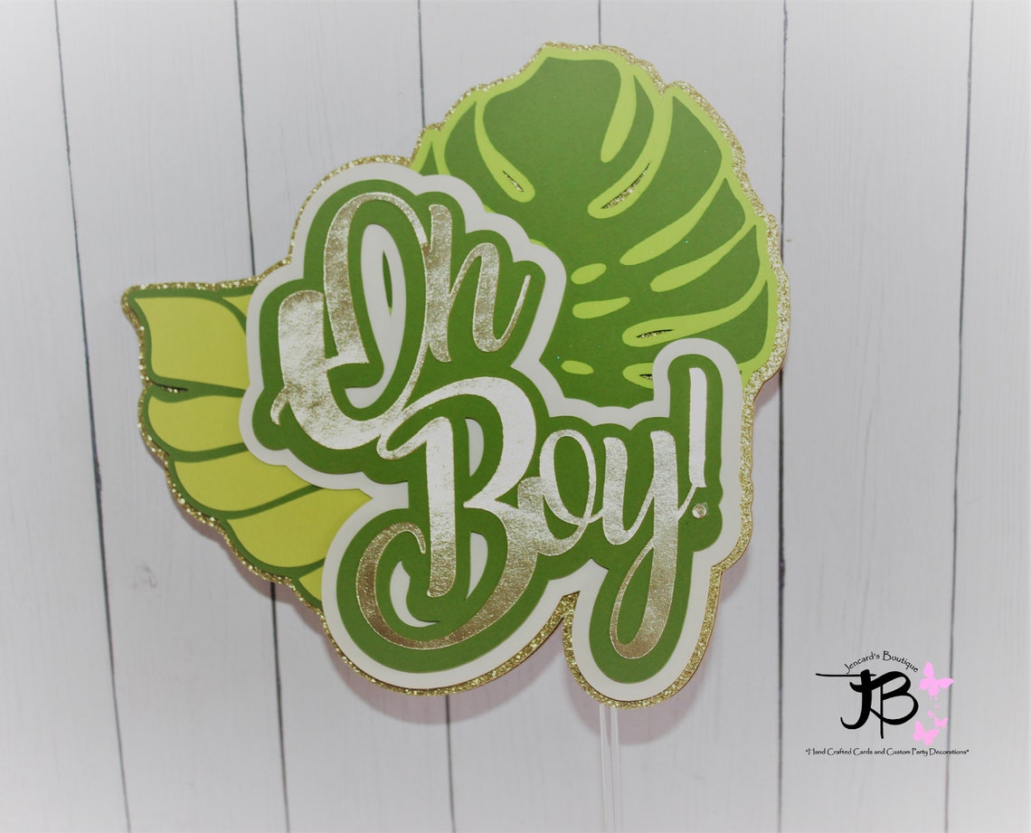 Oh Boy Cake Topper, Oh Boy Baby Shower Cake Topper, Baby Shower Cake ...