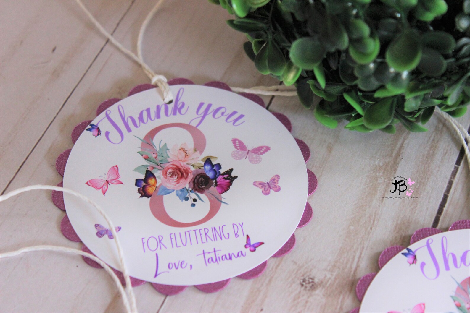 Butterfly Favor Labels Butterfly Party Favors Tags Butterfly - Etsy