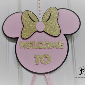 Minnie Mouse Door Sign, Minnie Mouse Birthday Door Sign, Minnie Mouse ...